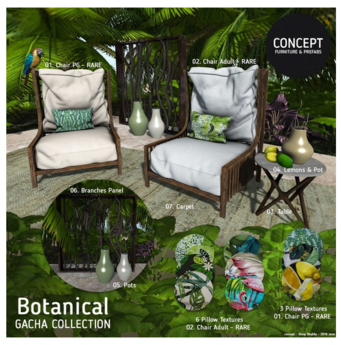 Second Life Marketplace - Concept} *02.Botanic. Chair.ADULT - RARE